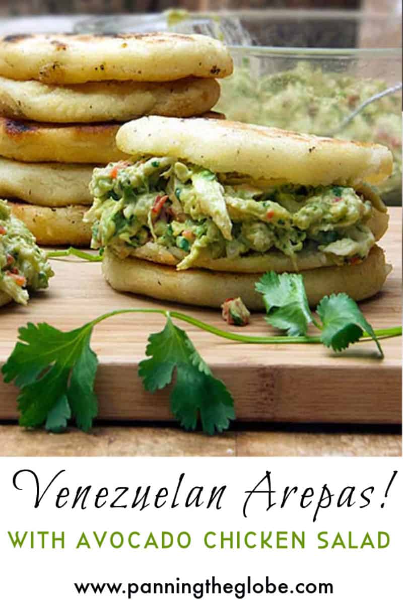 Reina Pepiada: Venezuelan Arepas with Chicken and Avocado