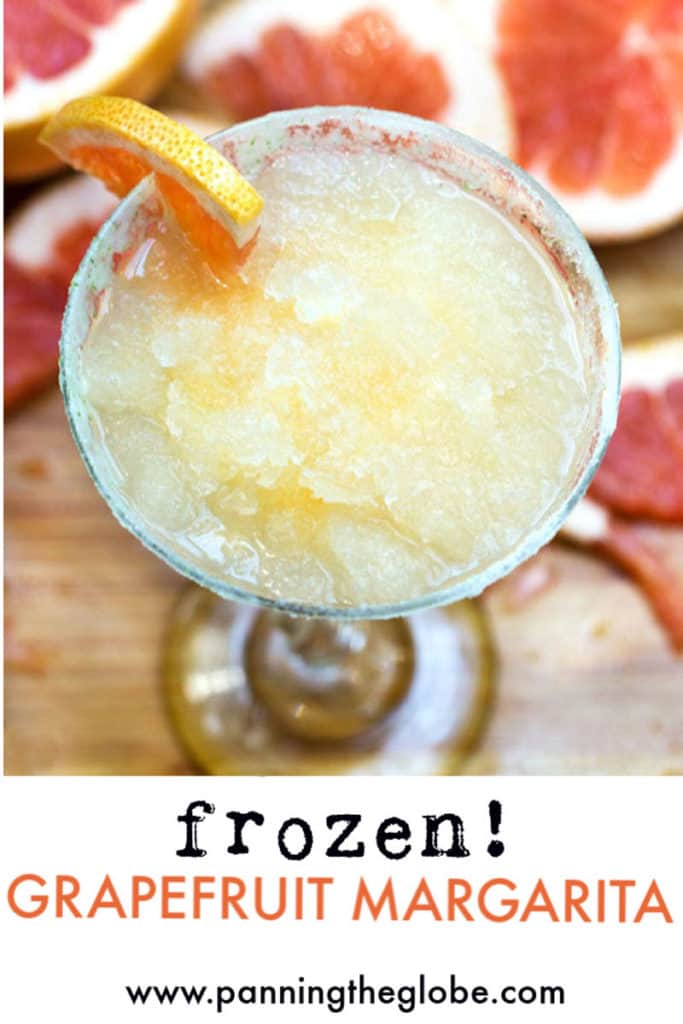 Frozen Grapefruit Margaritas - Panning The Globe