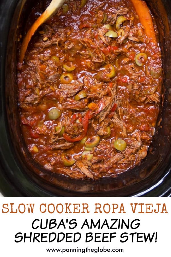 Slow Cooker Ropa Vieja: Cuban Shredded Beef Stew