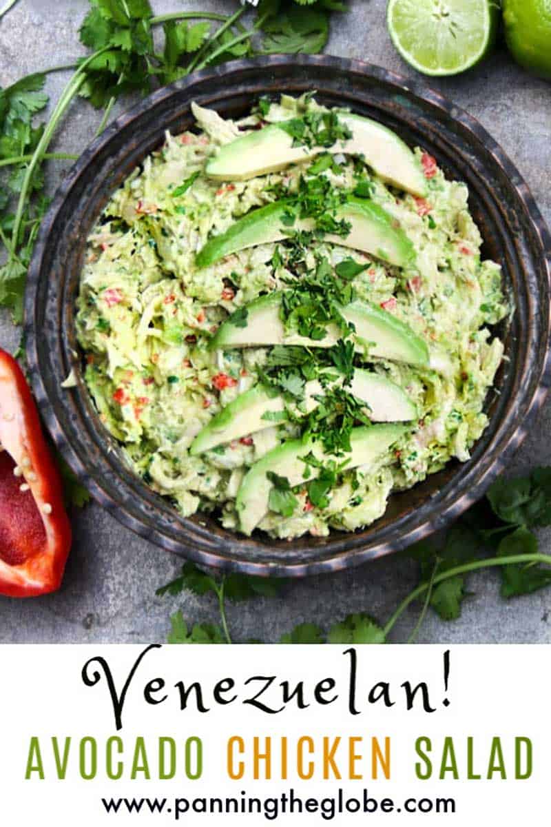 Venezuelan Avocado Chicken Salad: No Mayo, No Dairy
