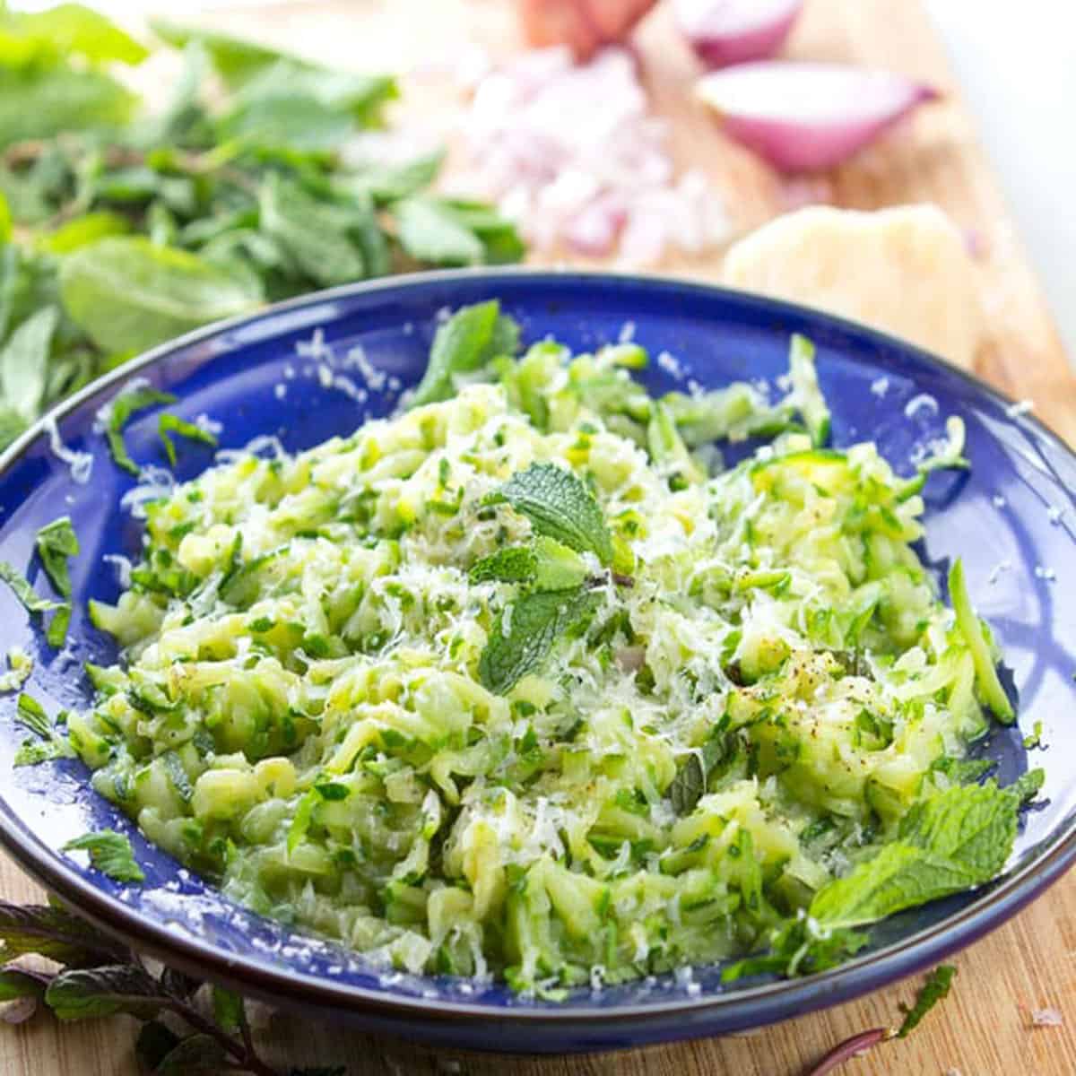 Julia Child's Sautéed shredded zucchini recipe l Panning The Globe