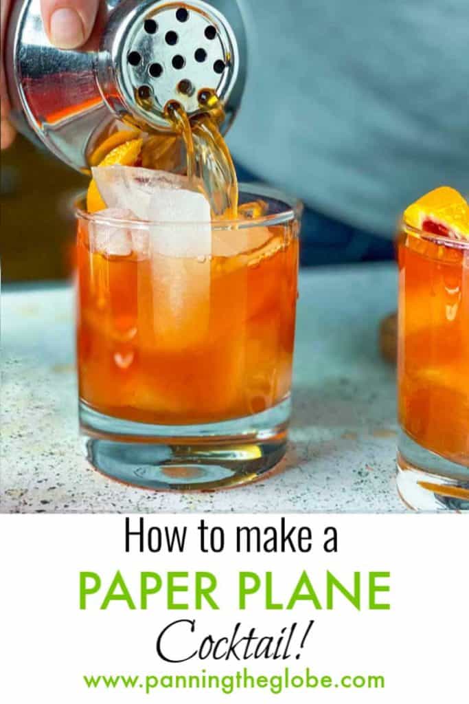 How To Make A Paper Plane Cocktail I Panning The Globe