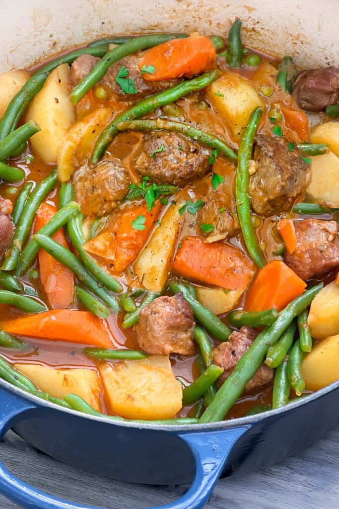 Lamb Stew with Spring Vegetables l Panning The Globe
