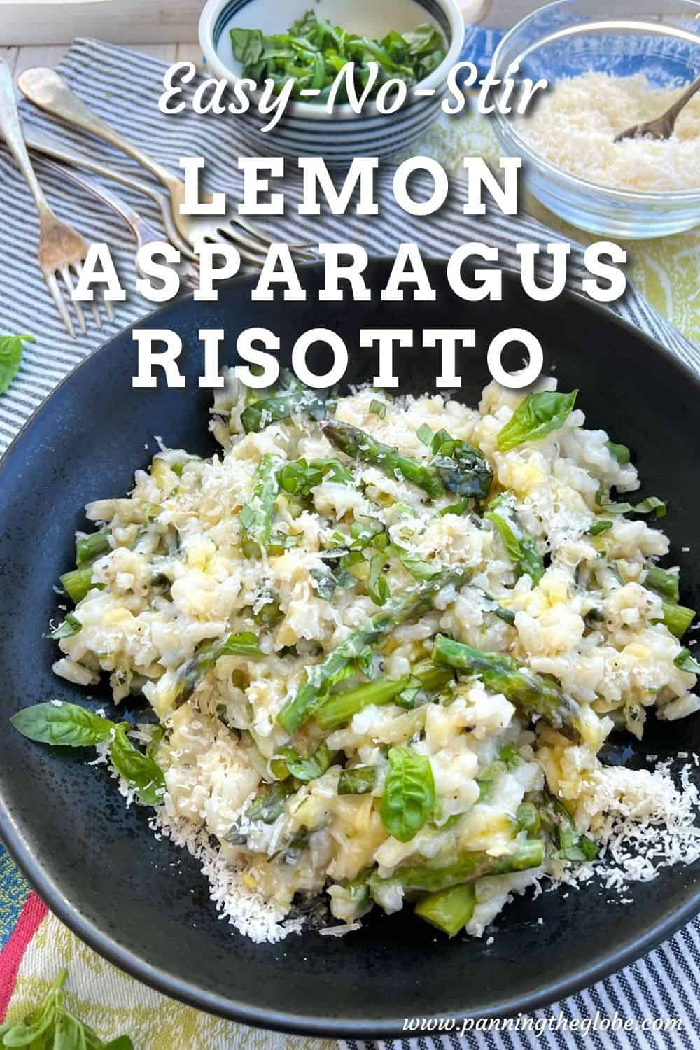 Lemon Asparagus Risotto Recipe l Panning The Globe